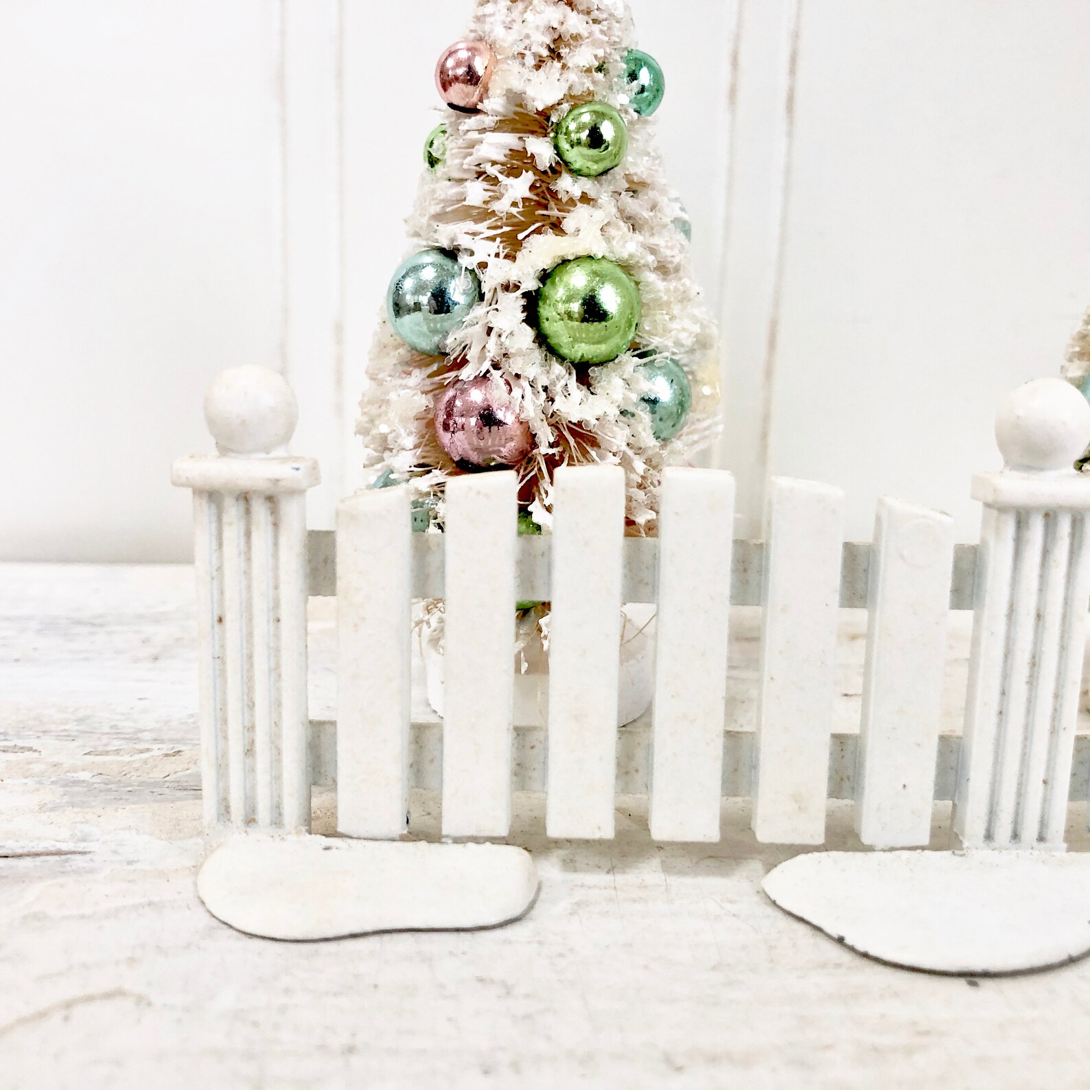 Vintage Dept 56 White Metal Fence Post White Picket Fence - Etsy