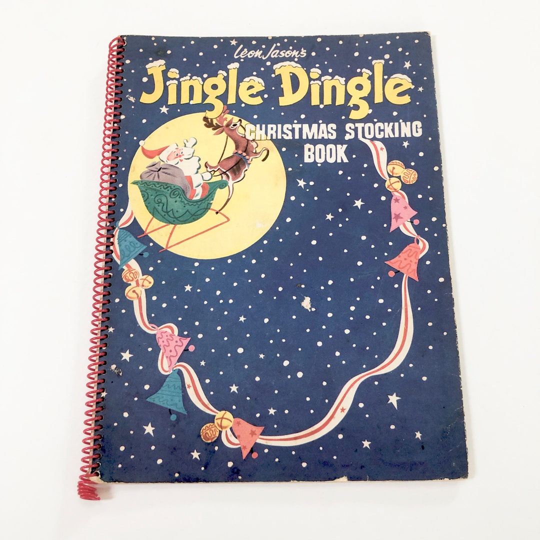 JINGLE DINGLE CHRISTMAS Stocking Book Childrens Softcover Christmas ...