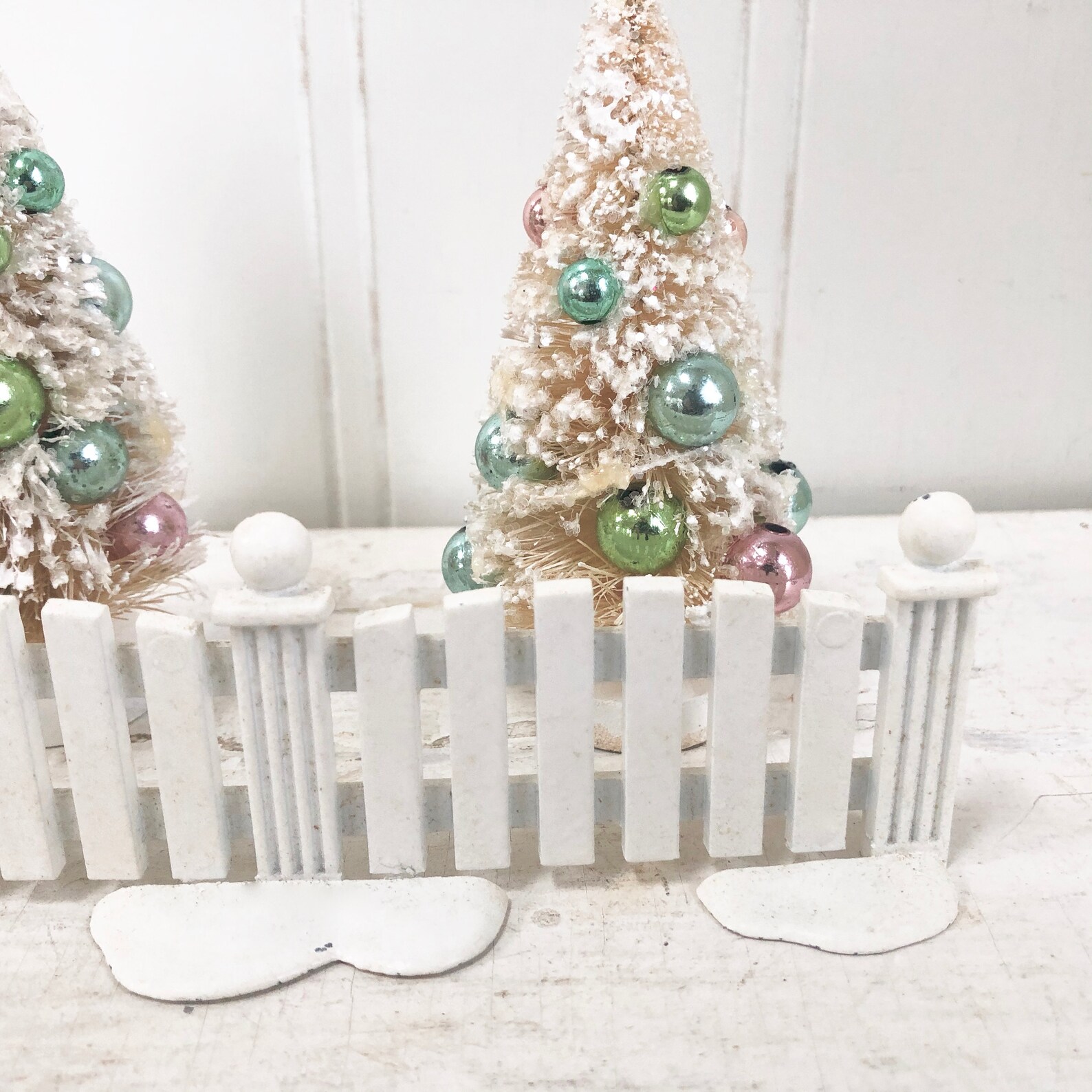 Vintage Dept 56 White Metal Fence Post White Picket Fence - Etsy