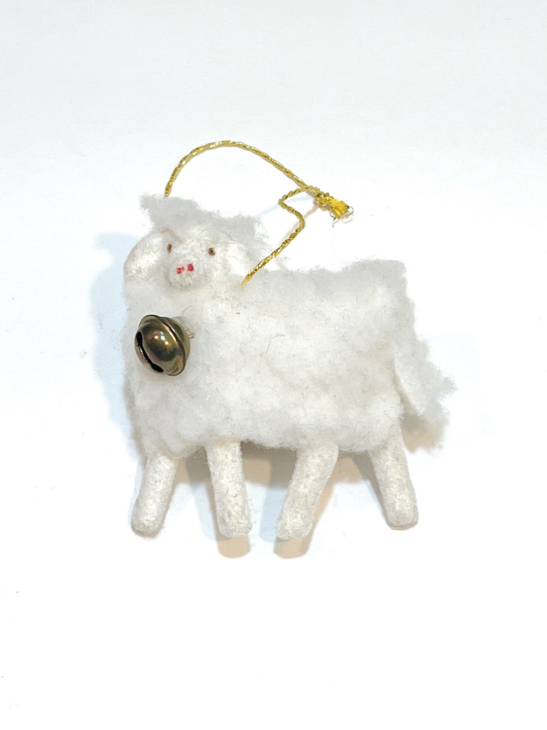 Vintage German Putz Sheep Figure West Germany Christmas Wooly Sheep ...