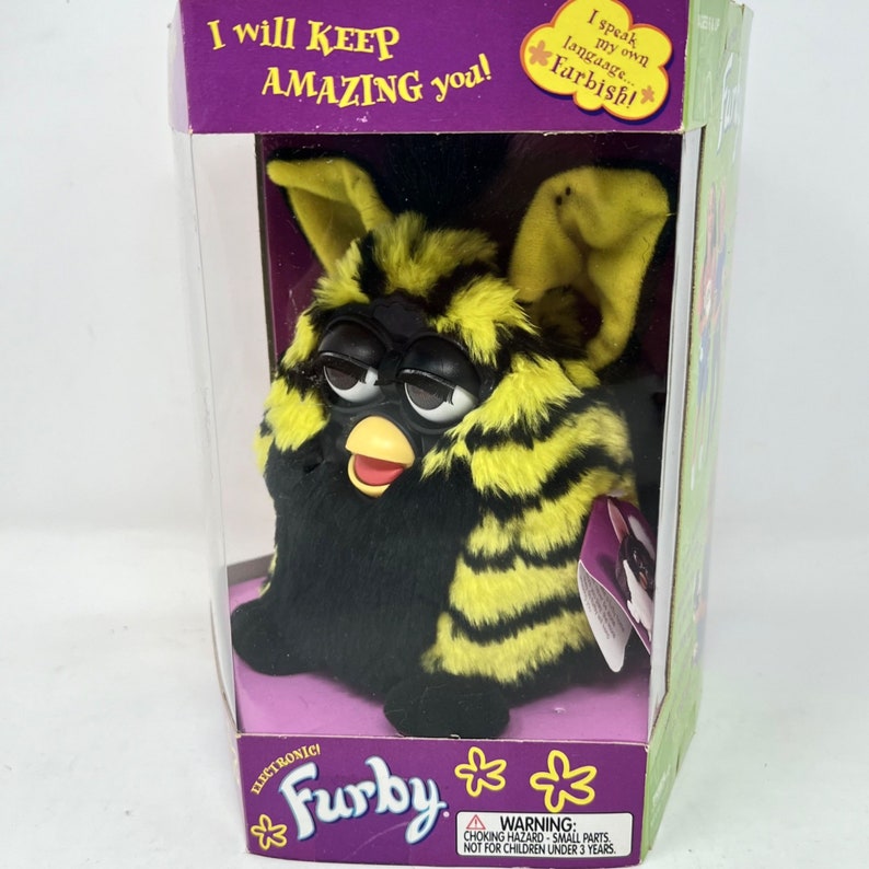 Sealed Furby Bumblebee Yellow Black Model 70-800 Brown Eyes - Factory ...