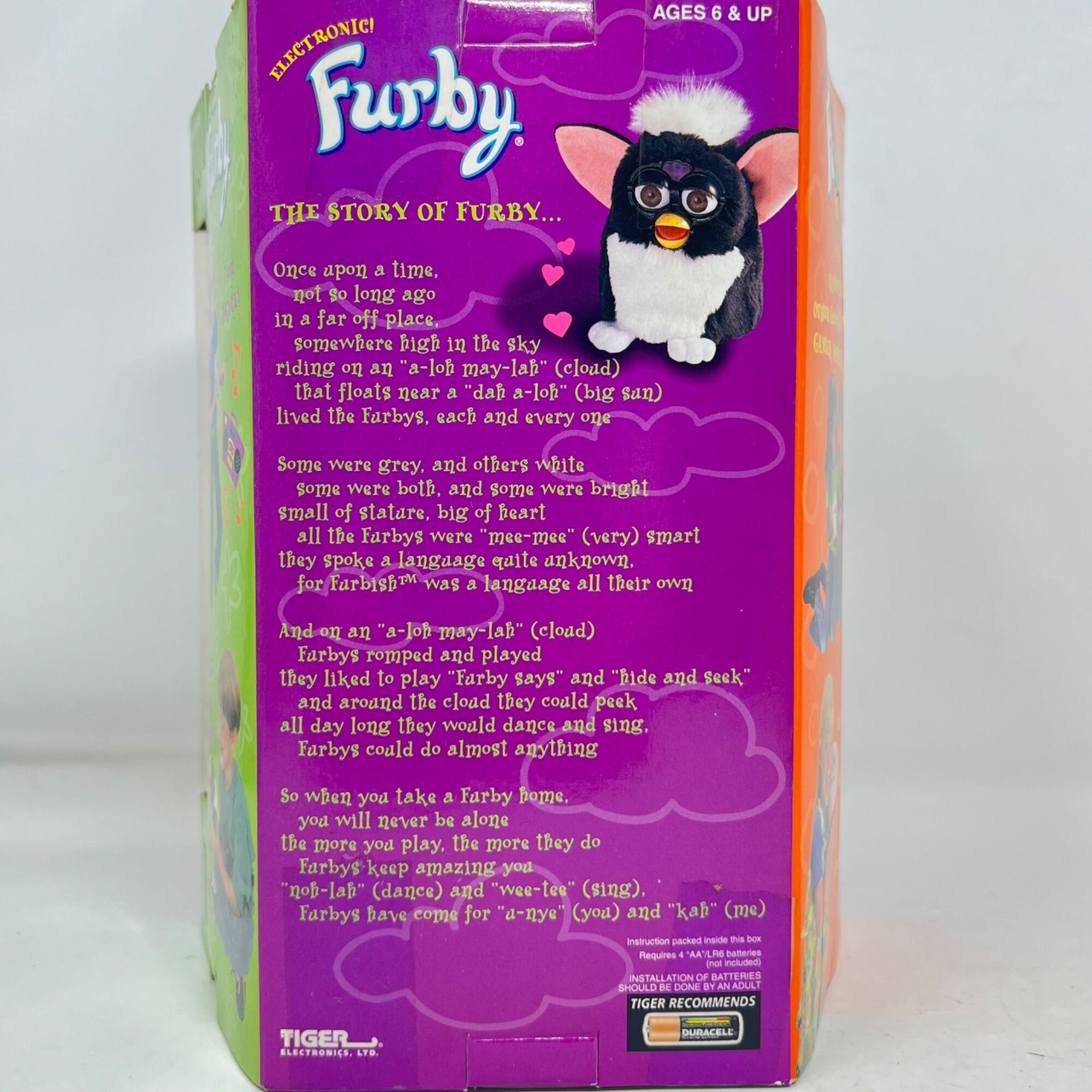 Furby Red Wolf Blue Eyes Tiger Electronics 2000 7th Gen Factory Sealed ...