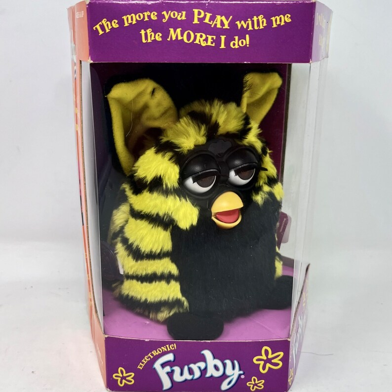 Sealed Furby Bumblebee Yellow Black Model 70-800 Brown Eyes - Factory ...