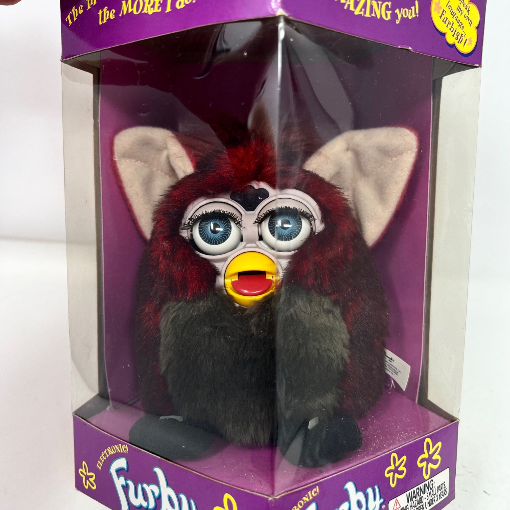 Furby Red Wolf Blue Eyes Tiger Electronics 2000 7th Gen Factory Sealed ...