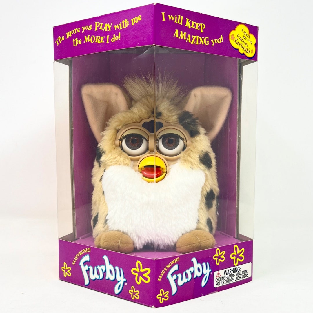 Furby Cheetah Tan & Black Spots Brown Eyes Vintage Tiger 1999 - Etsy