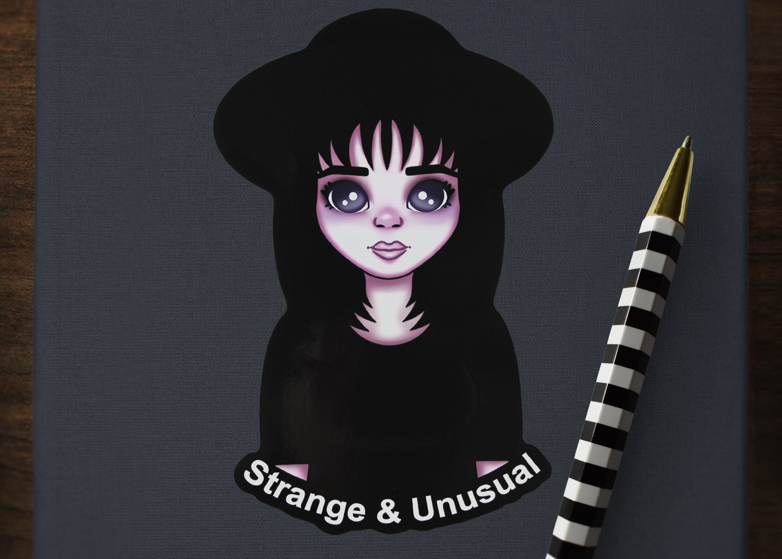 Strange and Unusual Lydia Sticker Pastel Goth Aesthetic | Etsy