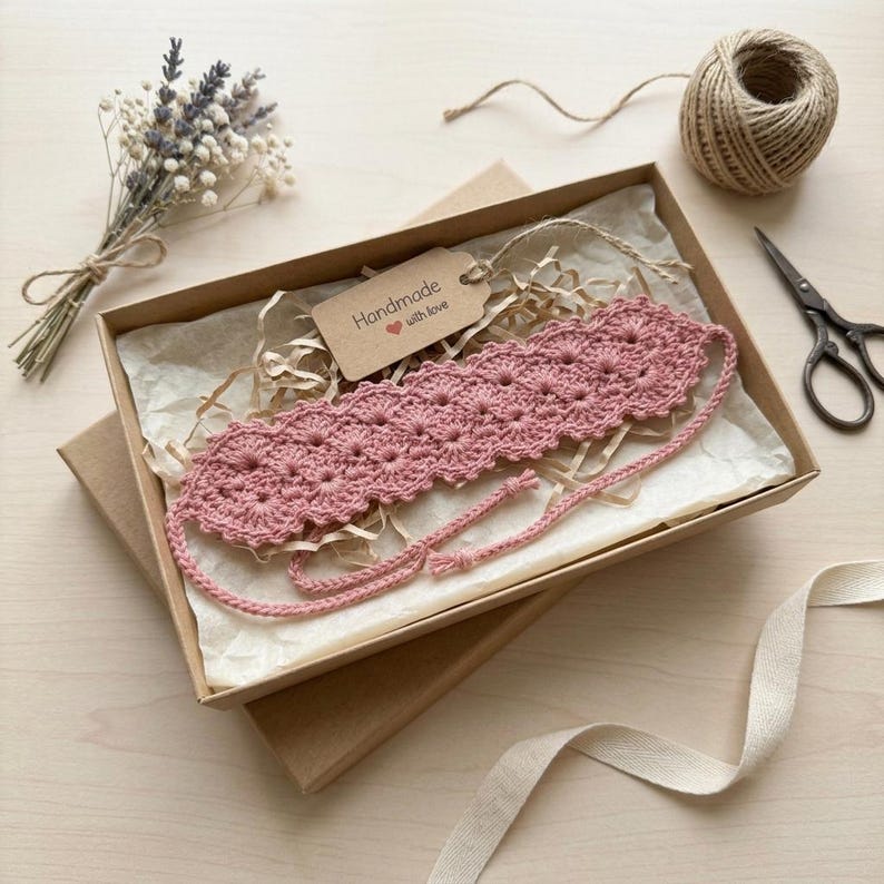 Crochet Headband Pattern PDF, Shell Stitch Head Wrap With Ties ...