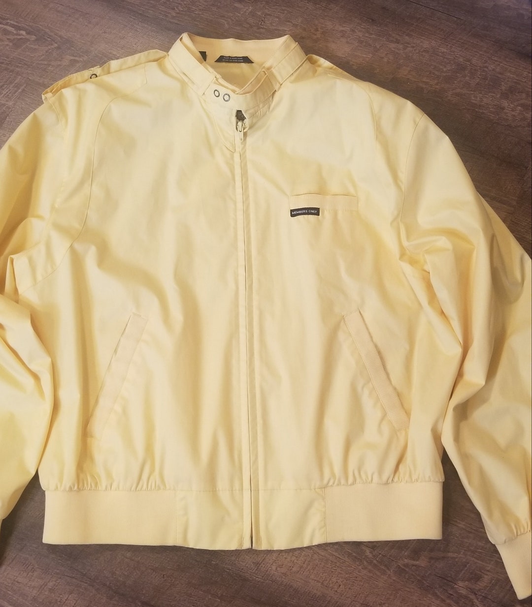 Members Only Vintage Retro 80s OG Jacket RARE Yellow COLOR - Etsy