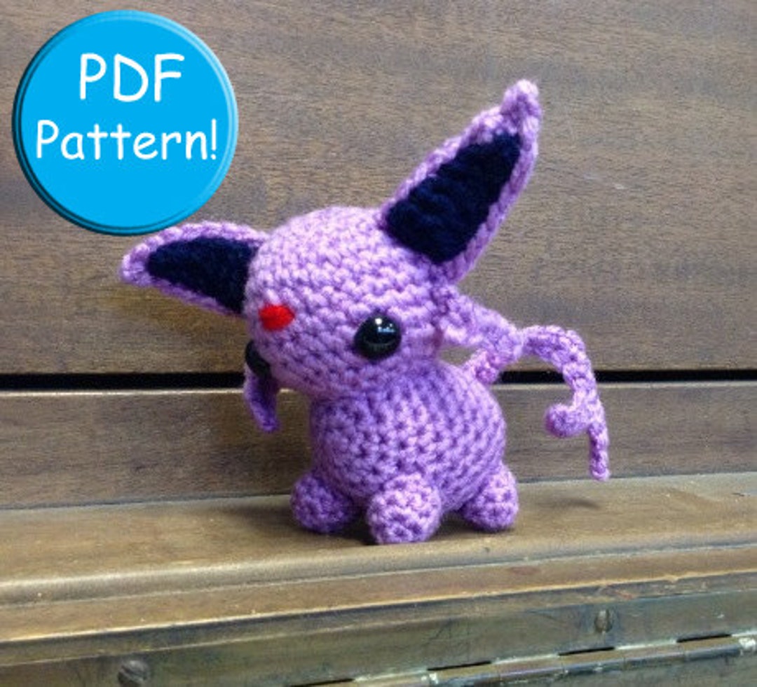 PDF PATTERN for Crochet Espeon Amigurumi Doll Toy Plushie - Etsy