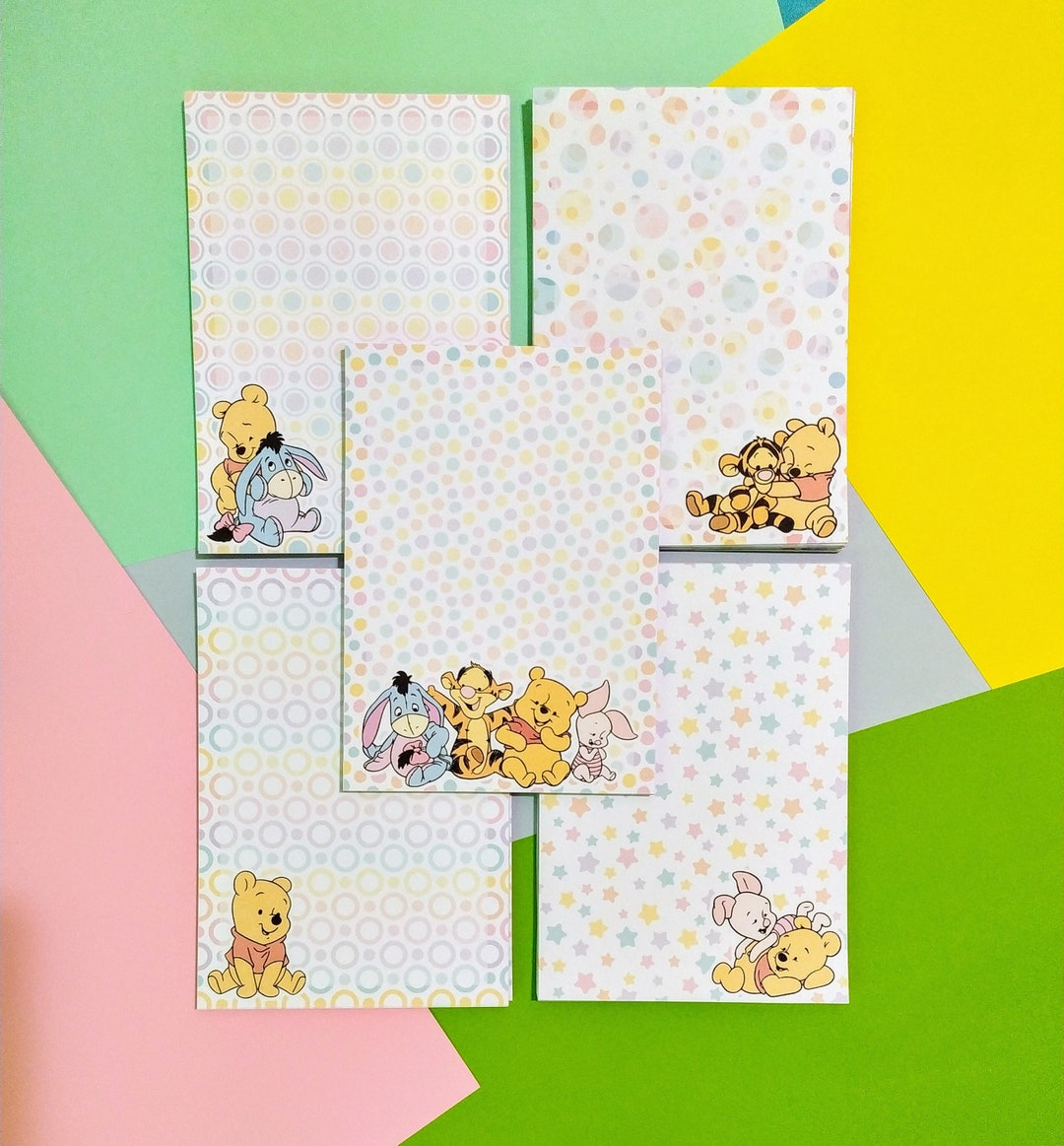 Baby Winnie the Pooh Notepad // 30 or 50 Sheets // Disney Stationery ...