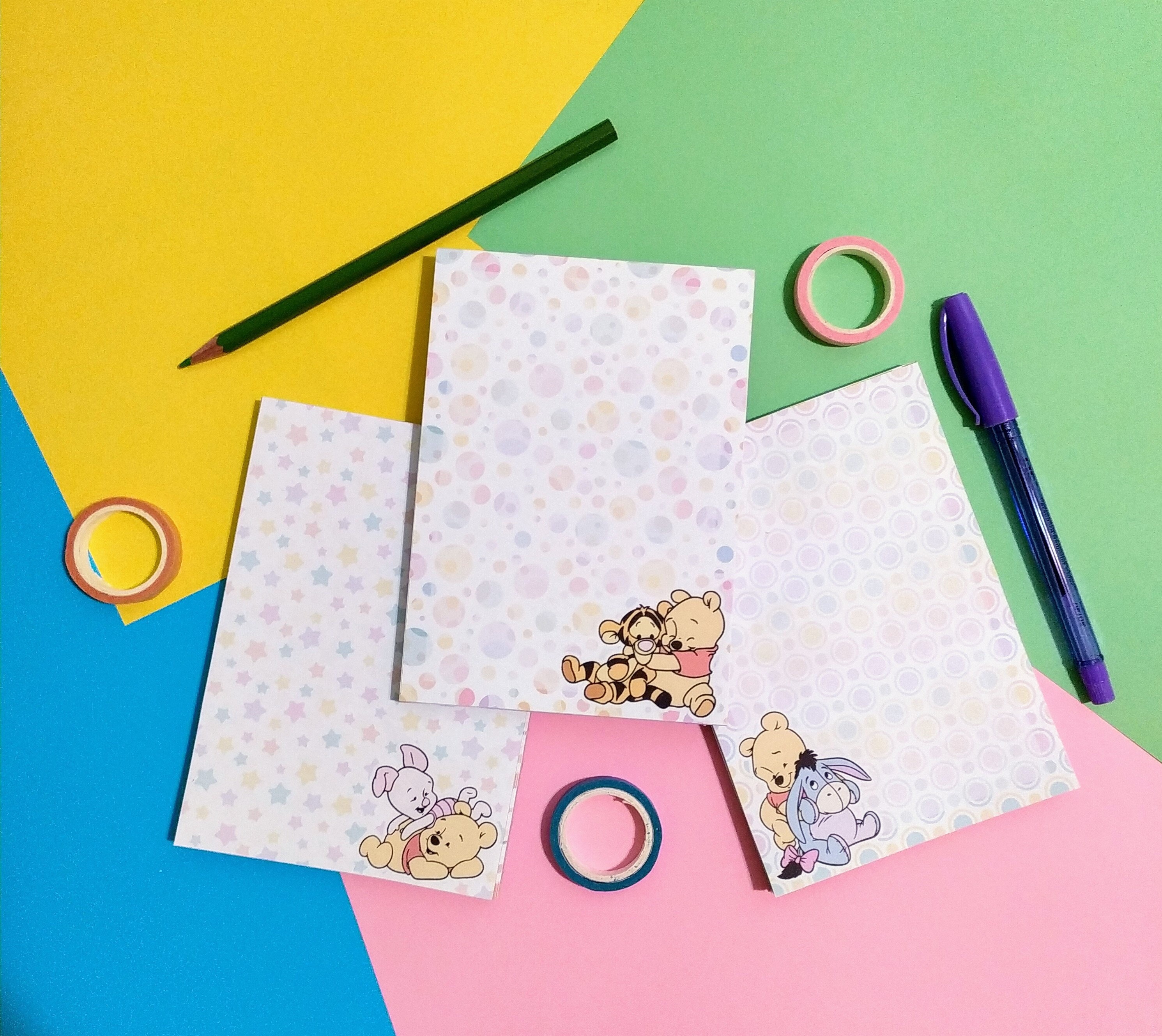 Baby Winnie the Pooh Notepad // 30 or 50 Sheets // Disney Stationery - Etsy