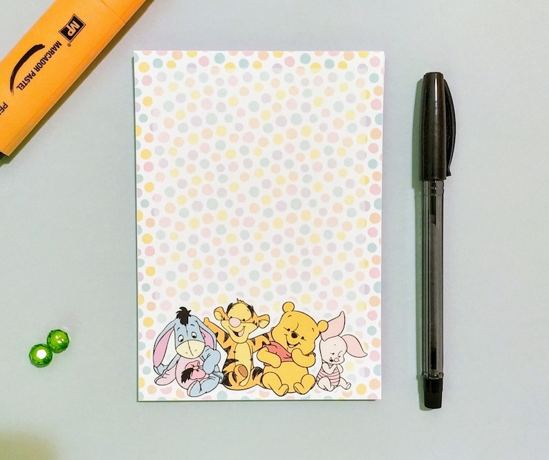 Baby Winnie the Pooh Notepad // 30 or 50 Sheets // Disney Stationery - Etsy