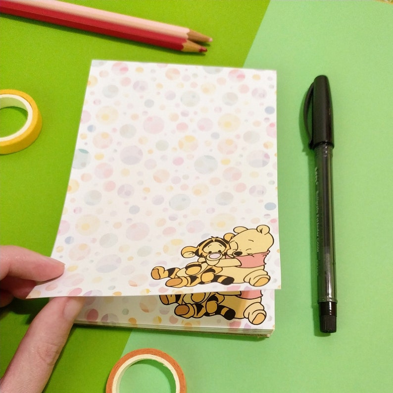 Baby Winnie the Pooh Notepad // 30 or 50 Sheets // Disney Stationery - Etsy