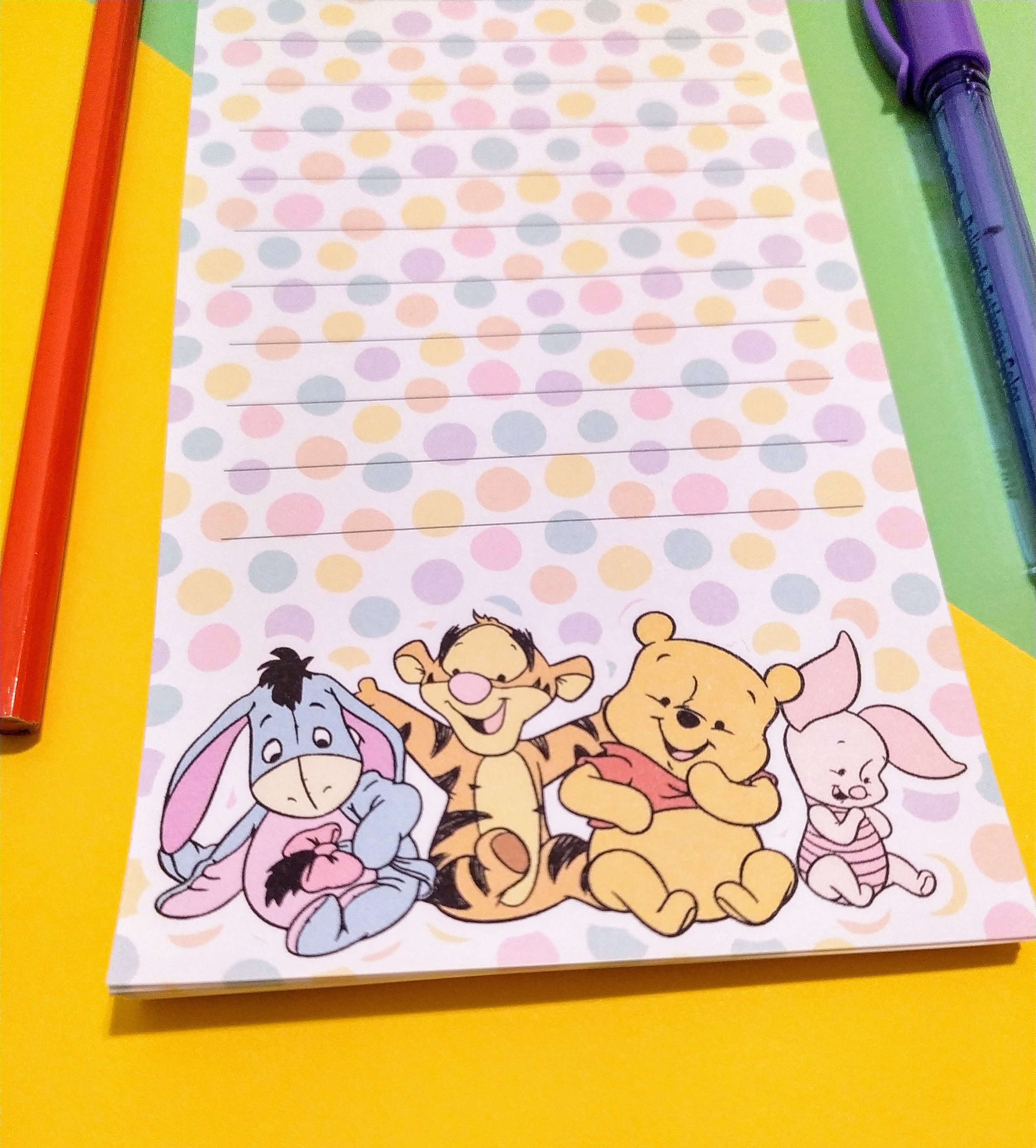 Baby Winnie the Pooh Notepad // 30 Sheets // Disney Stationery - Etsy