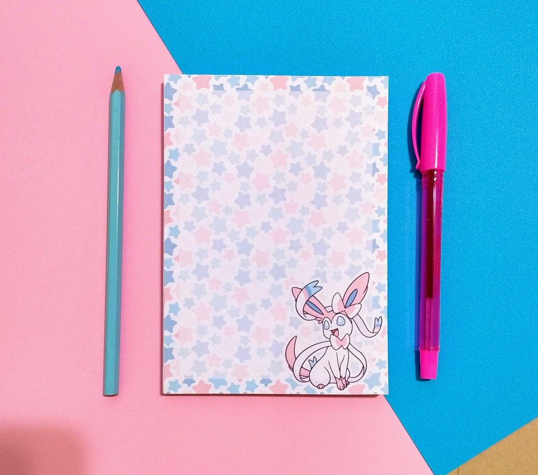 Sylveon Notepad // 30 or 50 Sheets // Pokemon Stationery // Cute Penpal ...