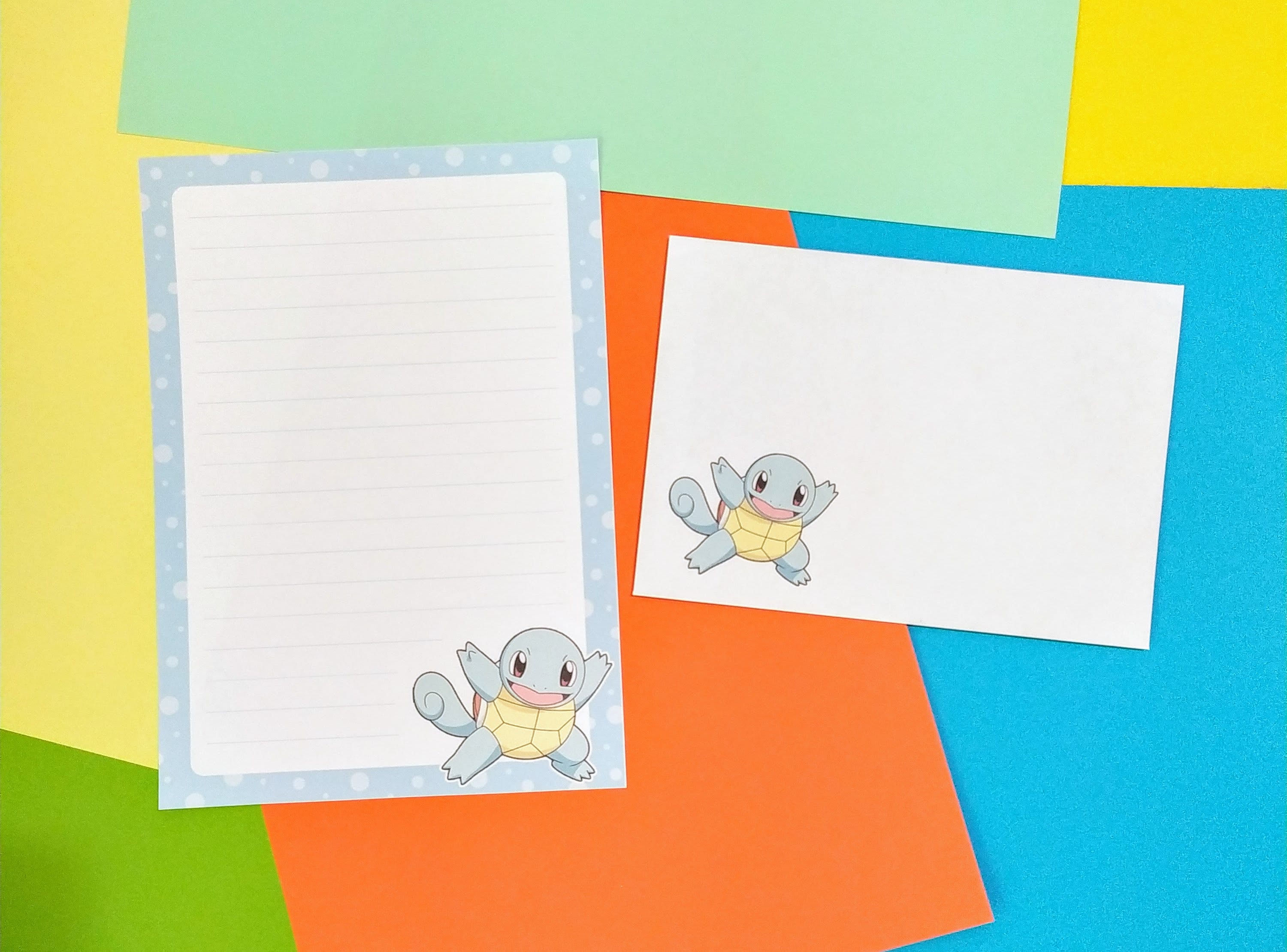 Kanto Starters Stationery Set // Pokemon Writing Paper With Lines and ...