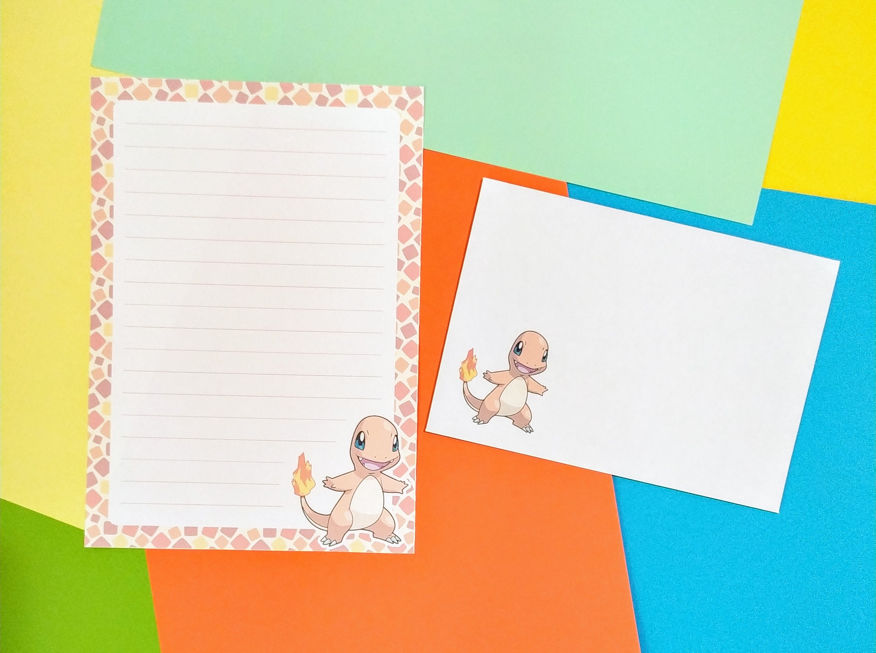 Kanto Starters Stationery Set // Pokemon Writing Paper With Lines and ...