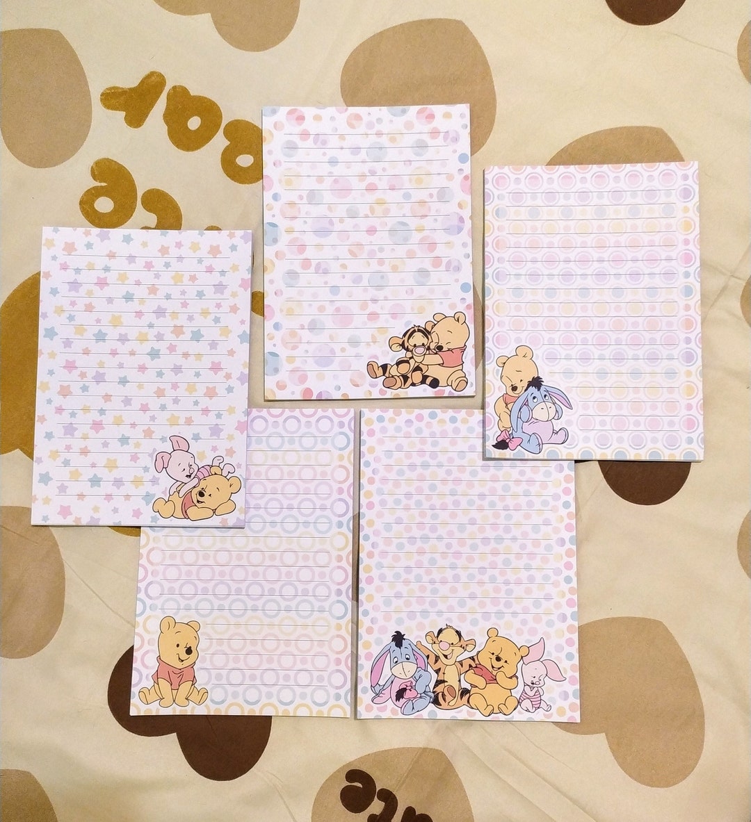 Baby Winnie the Pooh Notepad // 30 Sheets // Disney Stationery // Cute ...