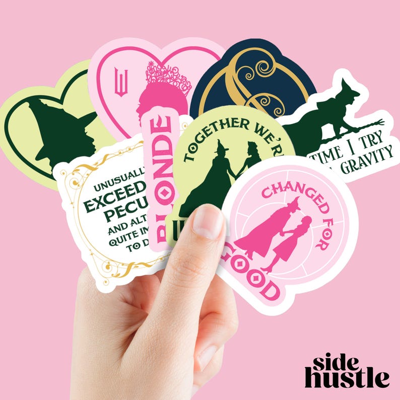 Wicked Elphaba Waterproof Sticker Wicked Musical Movie Inspired Glinda ...