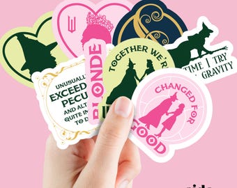 Wicked Elphaba Waterproof Sticker Wicked Musical Movie Inspired Glinda ...