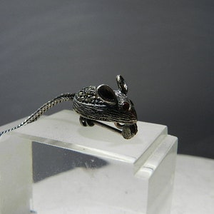 ADORABLE TINY Vintage Antique Sterling Silver Mouse Pin Brooch - Etsy