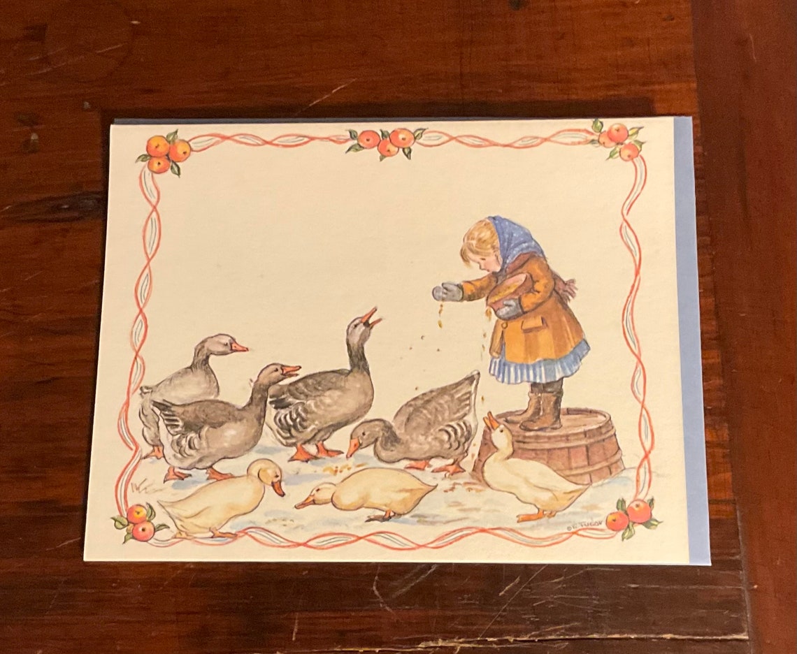 Tasha Tudor Holiday Card - Etsy