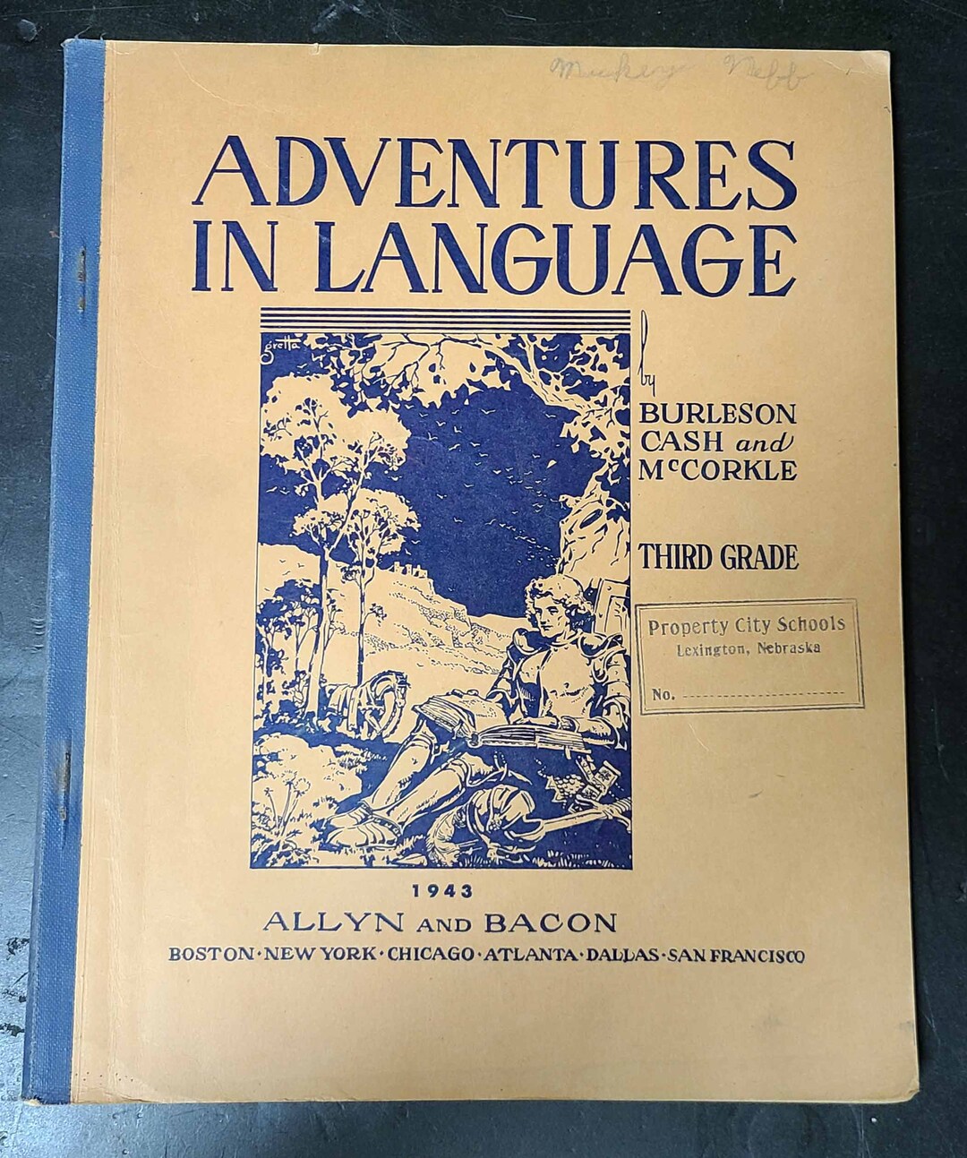 Nine 9 Vintage Grade School Work Books Great for Collectors Ephemera ...