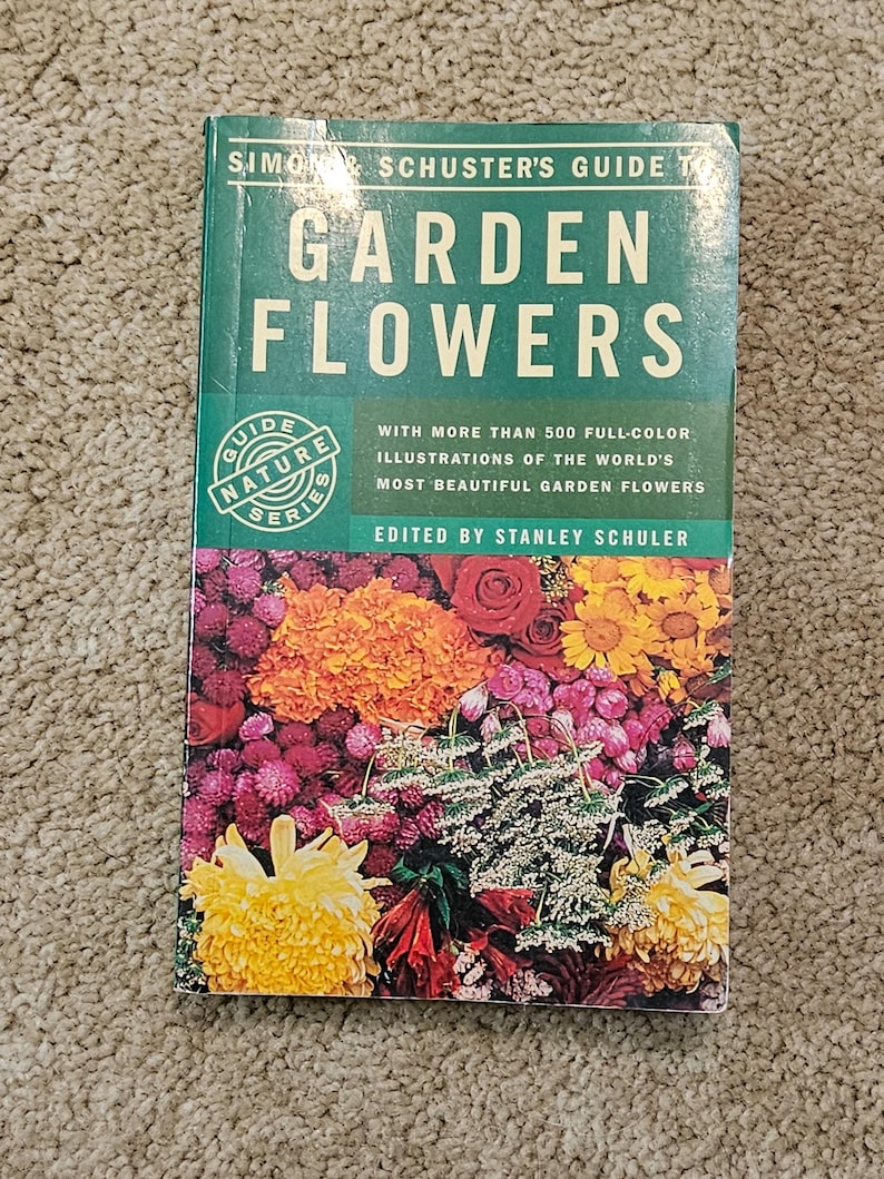 Libro de flores de jardín vintage - ideal para coleccionistas - efímera ...