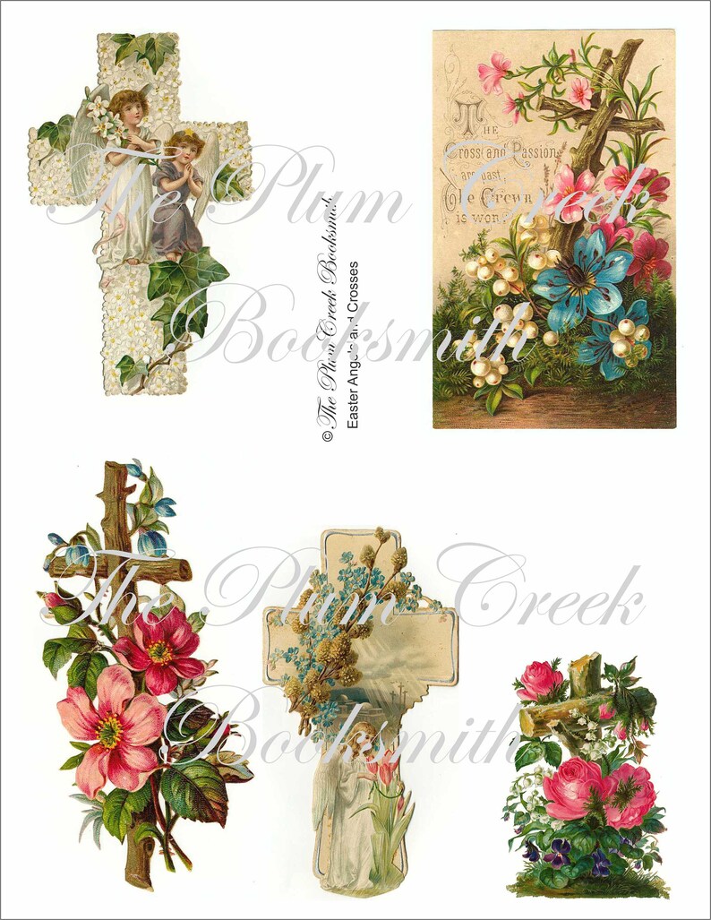 Easter Angels and Crosses Vintage Easter Post Cards - Etsy