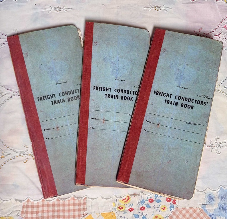 Freight Conductors' Train Book - Digital Kit for a Vintage Record ...