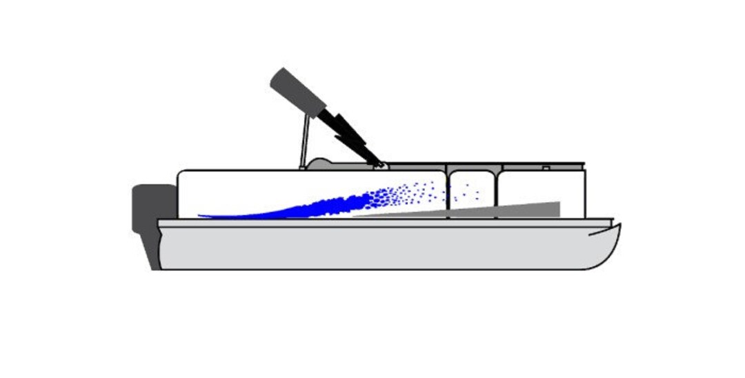 Pontoon Boat Decals 3M Marine Grade Vinyl Blue & Silver Splash Set Kit ...