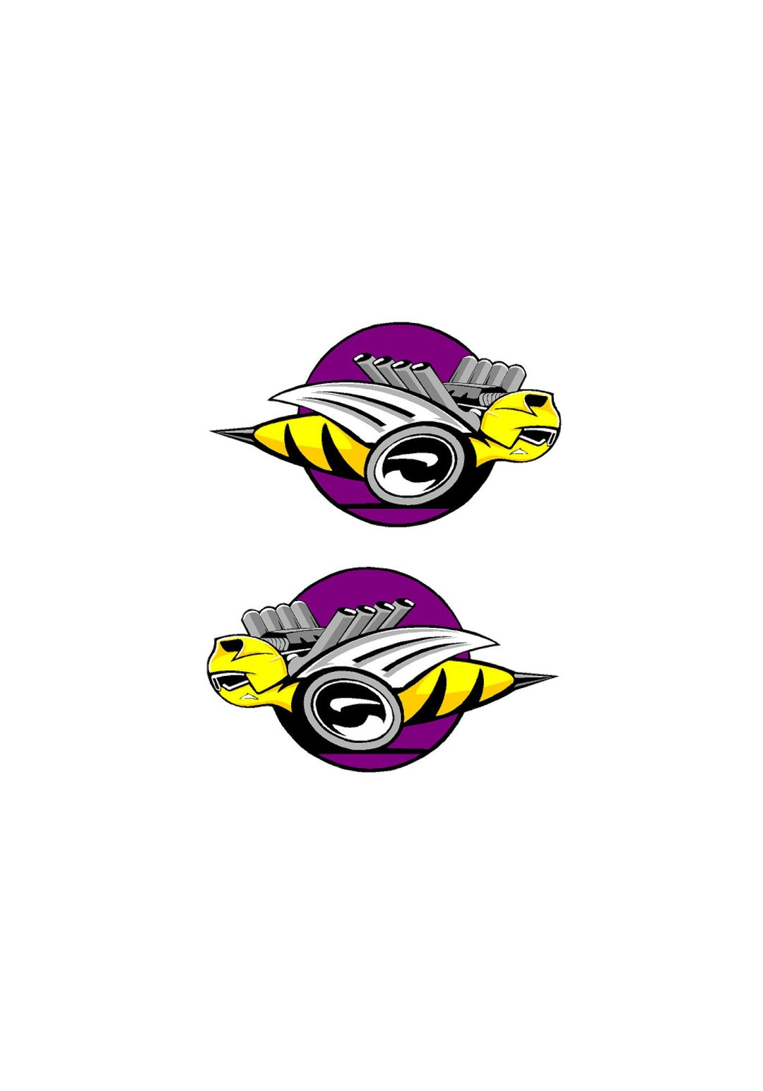 Rumble Bee Dodge Mopar Decal Pair 2 Left & Right Fenders Quarter Panels ...