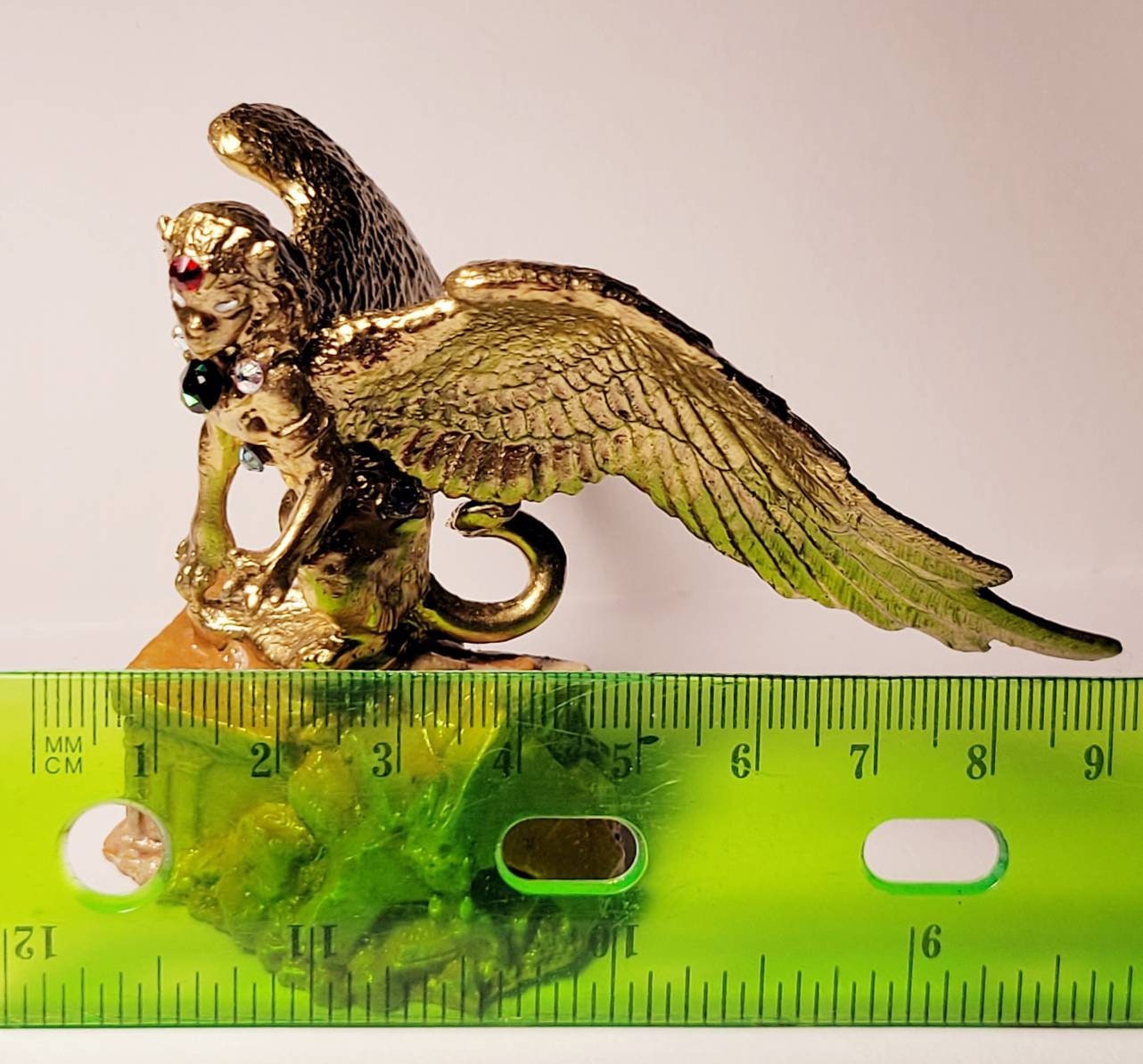Gold Painted and Jeweled Female Sphinx Miniature - Etsy