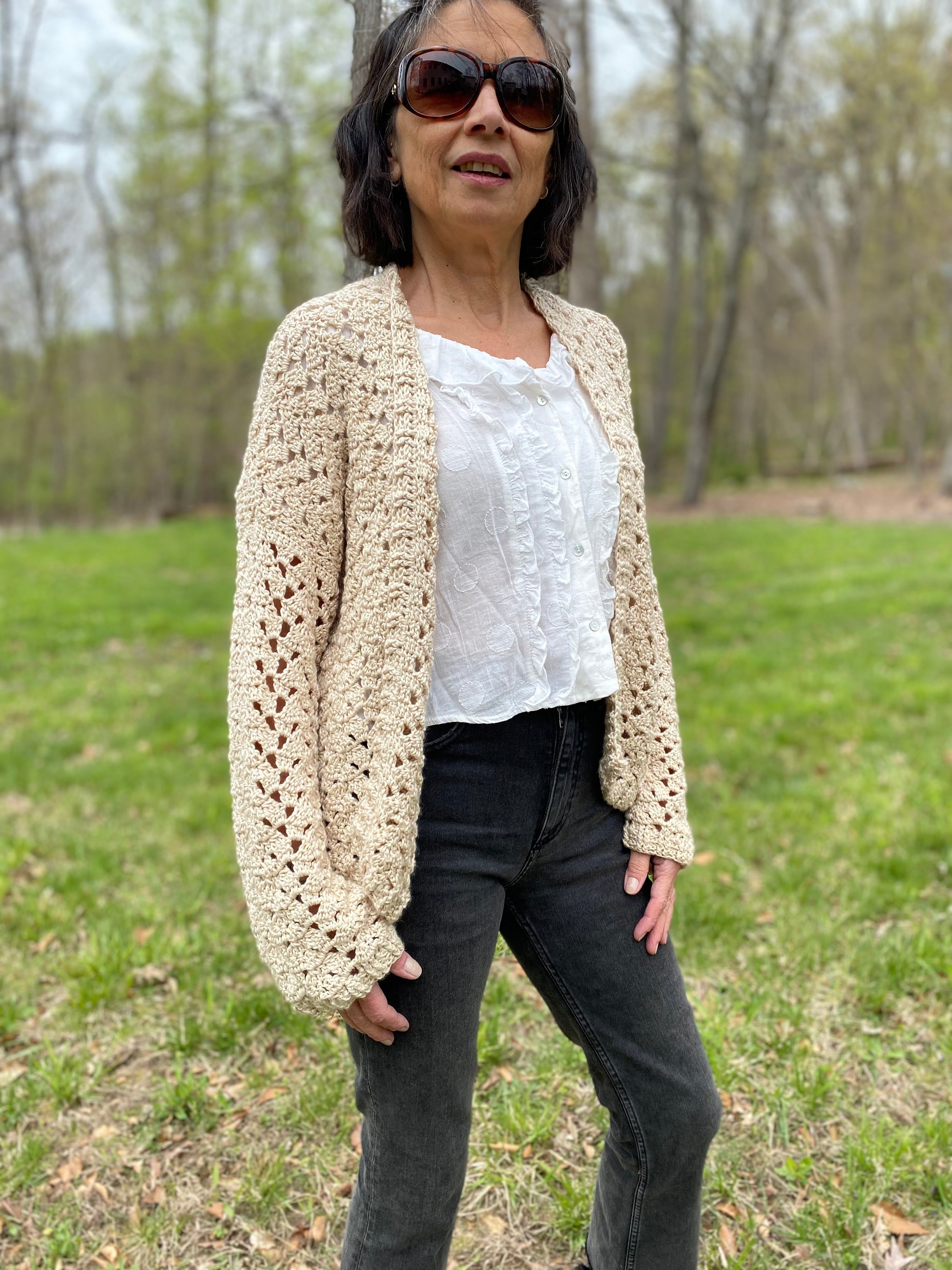 Sea Shell Cardigan, Crochet Cardigan, Crochet Pattern, Cardigan Pattern ...