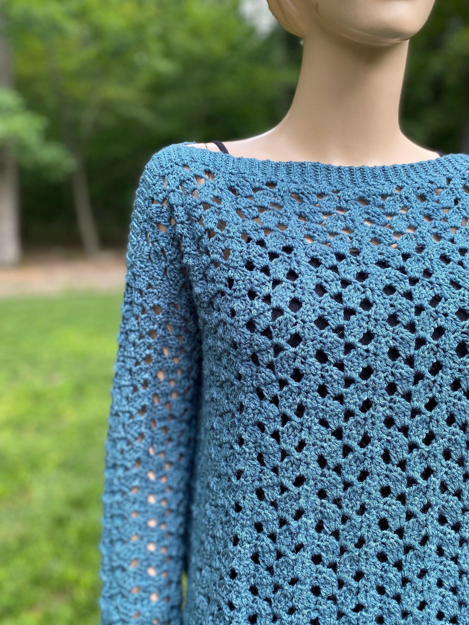 Sea Glass Crochet Sweater Pattern, Intermediate/advanced (PDF Pattern ...