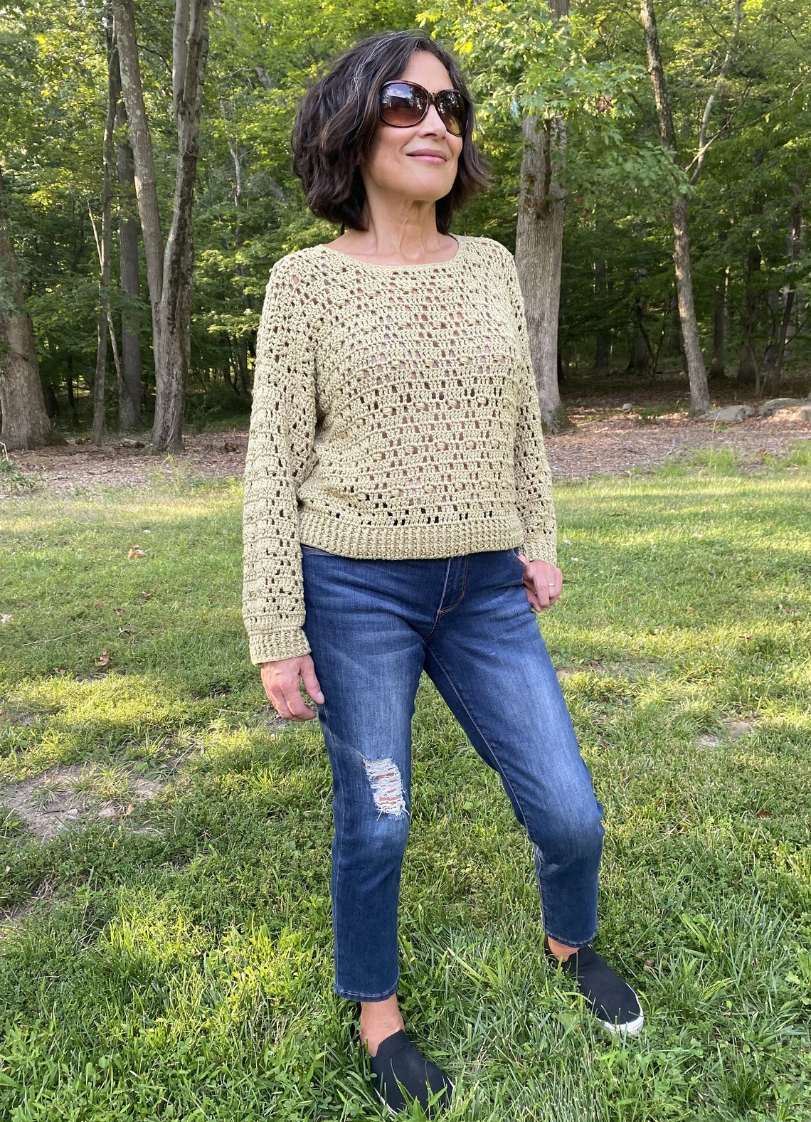 The Sage Sweater Pattern, Crochet Sweater, Crochet Pullover, Crochet ...