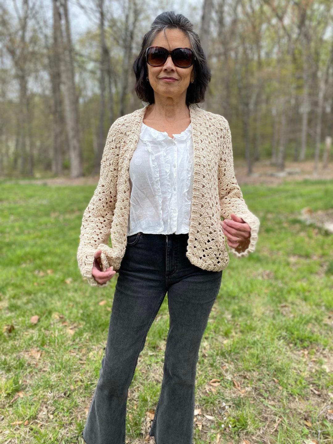 Sea Shell Cardigan, Crochet Cardigan, Crochet Pattern, Cardigan Pattern ...