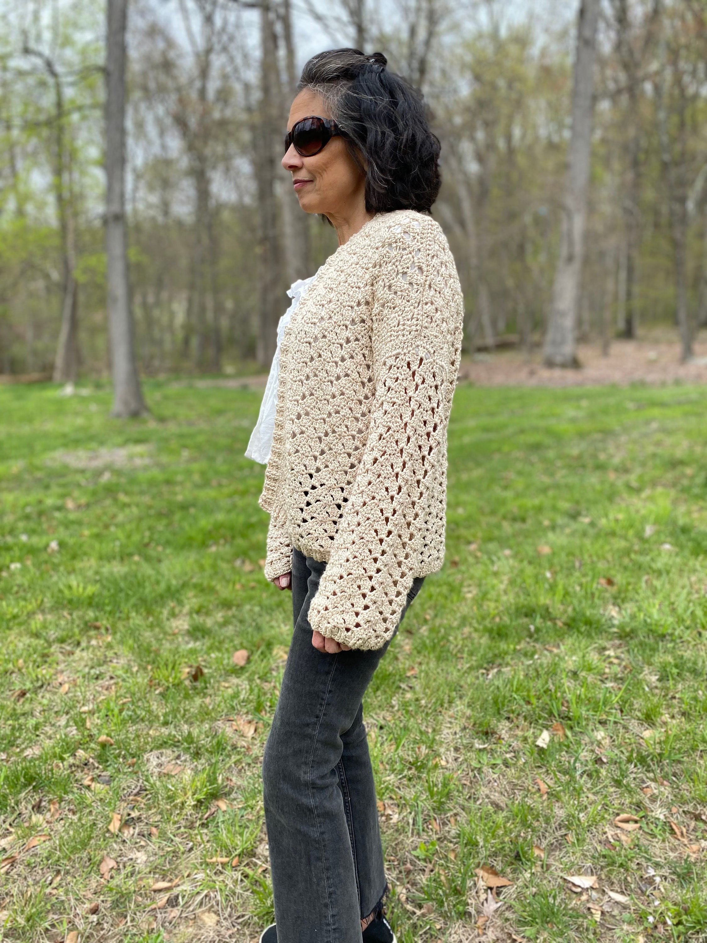 Sea Shell Cardigan, Crochet Cardigan, Crochet Pattern, Cardigan Pattern ...