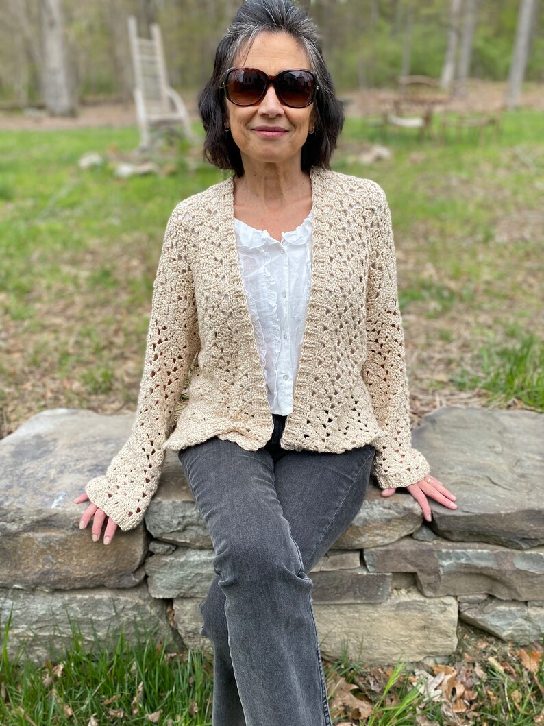 Sea Shell Cardigan, Crochet Cardigan, Crochet Pattern, Cardigan Pattern ...