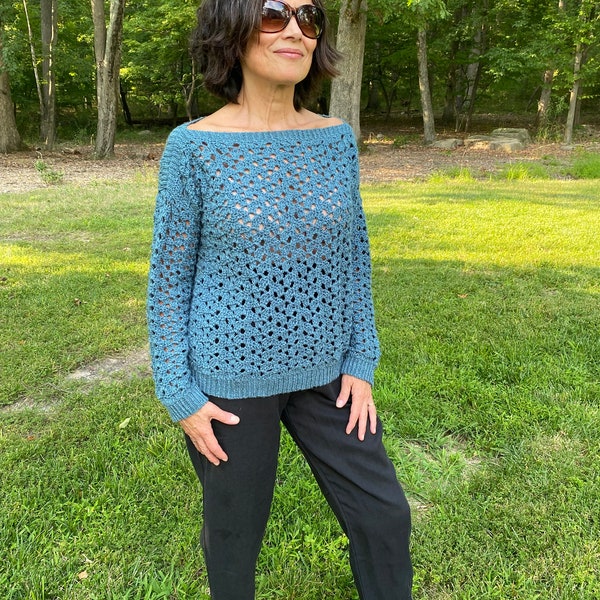 Sea Glass Sweater - Etsy
