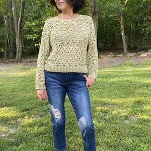 The Sage Sweater Pattern, Crochet Sweater, Crochet Pullover, Crochet ...