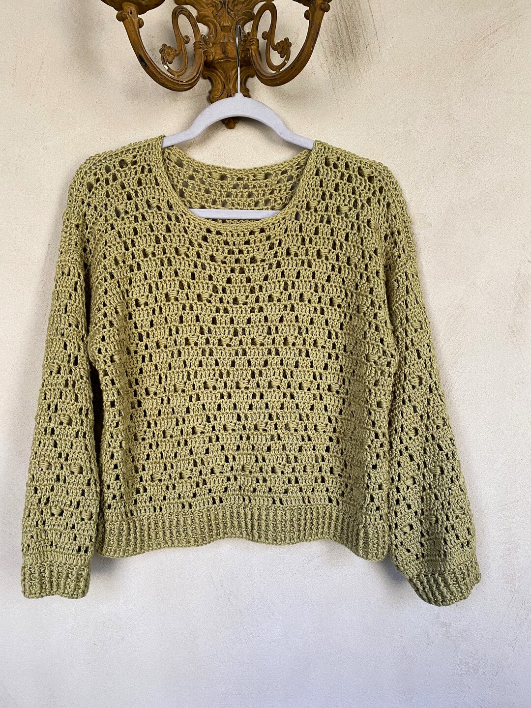 The Sage Sweater Pattern, Crochet Sweater, Crochet Pullover, Crochet ...