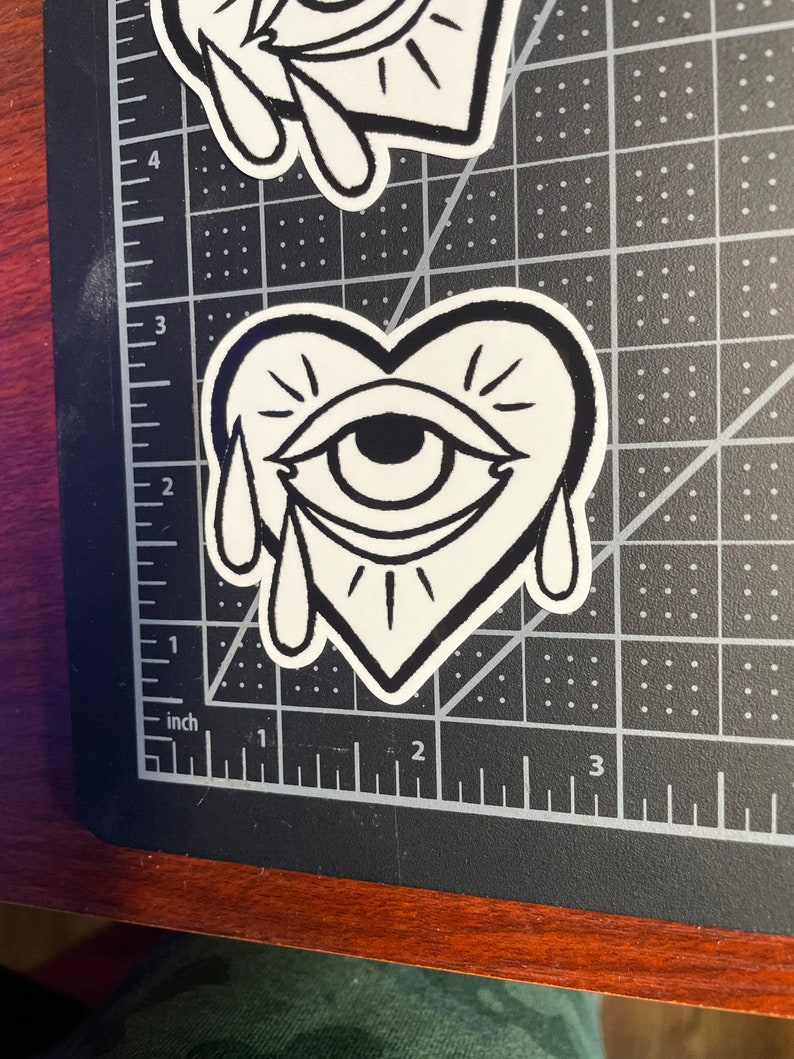 Sad Eye Cry Tattoo Sticker - Etsy