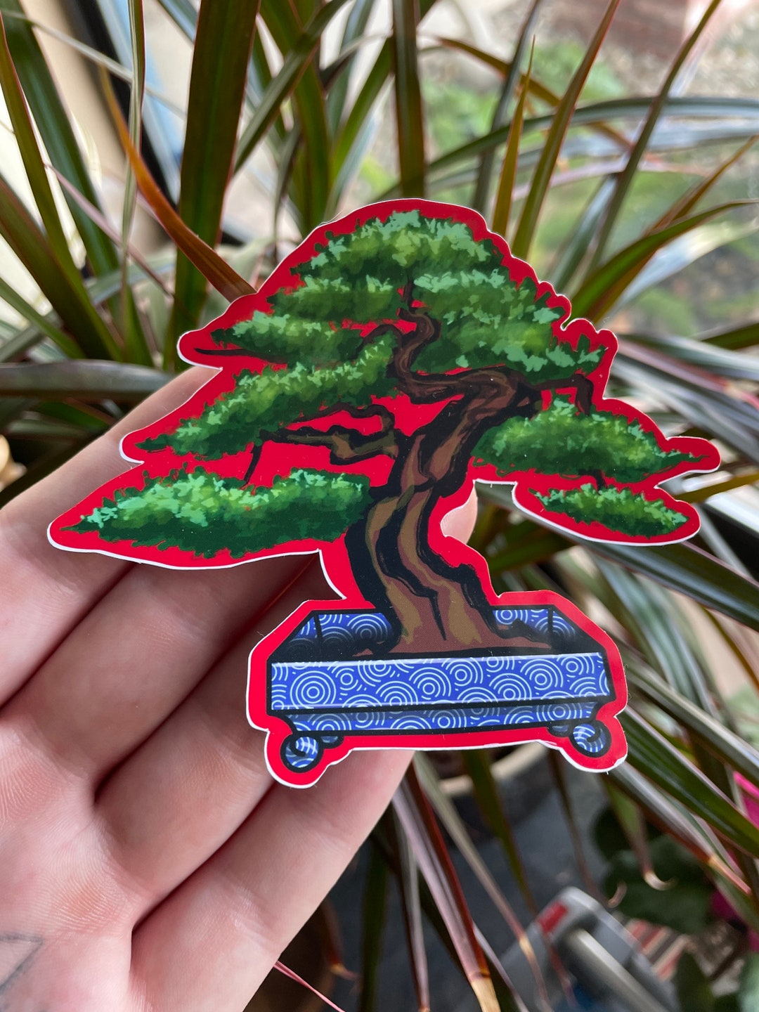 Bonsai Tree Sticker - Etsy