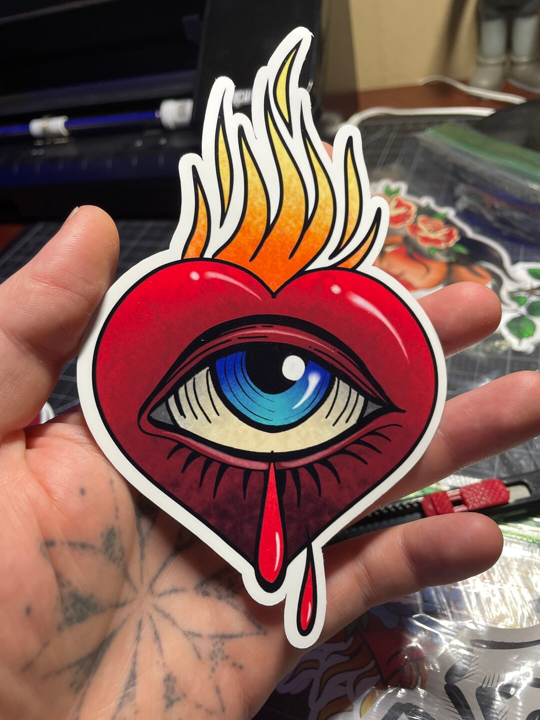 Love Gone Wrong Heart Sticker - Etsy