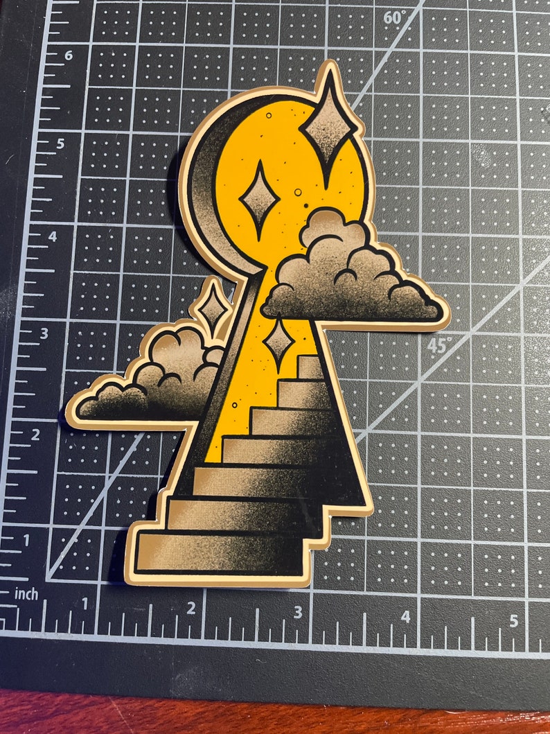 Portal Keyhole Tattoo Sticker - Etsy