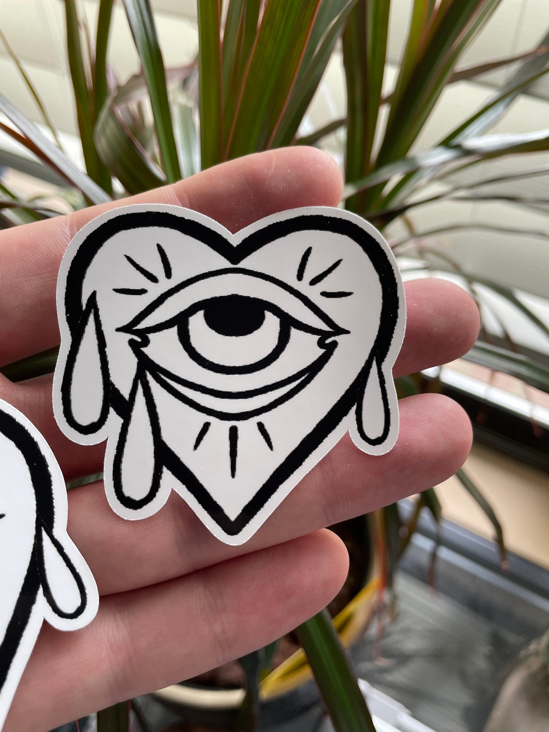 Sad Eye Cry Tattoo Sticker - Etsy