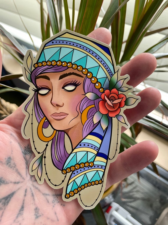 Neo traditional gypsy tattoo - Bronctattooaus.com