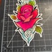 Rose Henna Frame Tattoo Sticker - Etsy