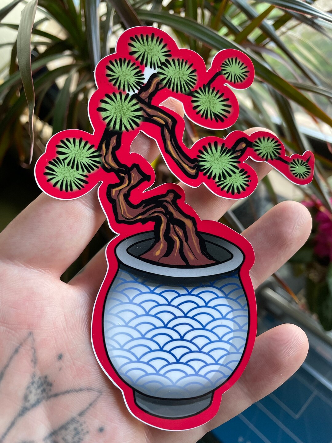 Bonsai Tree Sticker - Etsy